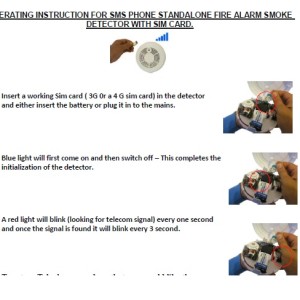 sms phone fire alarm smoke detector with sim card callstexts up to 5 ...